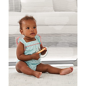 Skip Hop Expandable Baby Gate, Playview Enclosure, Silver Lining Cloud