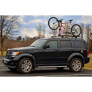 Universal Bike Wheel Attachment Rack To Transport Bicycle Tire Up To 26 Inches On Frame While Mounted On Fork Mount Car Roof Rack. Save Storage Space In Trunk Or Back Seat, Avoid Damaged Cycling Tires