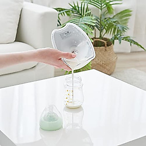 Bellababy Double Wearable Breast Pumps,Electric（Dark Gray-2Pcs） Hands Free,Low Noise and Pain Free,Long Battery Life,4 Modes&9 Levels of Suction,Fewer Parts Need to Clean,Easy Assemble/Disassemble