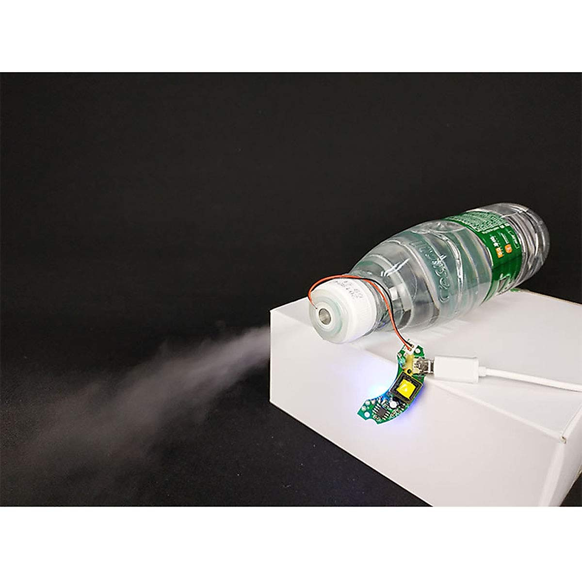 E-outstanding 16mm Ultrasonic Mist Maker Fogger Ceramics Discs Atomizer Humidifier Accessories with Wire and Sealing Ring, Pack of 6