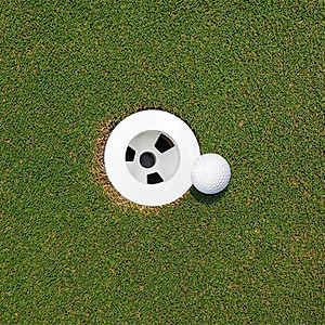 4" Golf Green Cups Plastic Golf Hole Cup Reducer for Practice Putting Green/Golf Course/Backyard Putting Cup Reducer Putting Training System Ideal Training Aid for All Golfers(4")