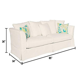 Padma'S Plantation Sunset Beach Sofas, Canvas White