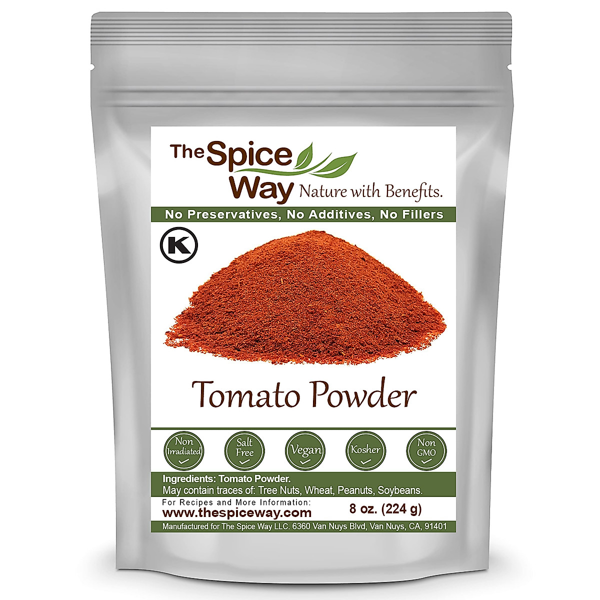 The Spice Way Tomato Powder - (8 oz) dried tomatoes made into a powder used for cooking.