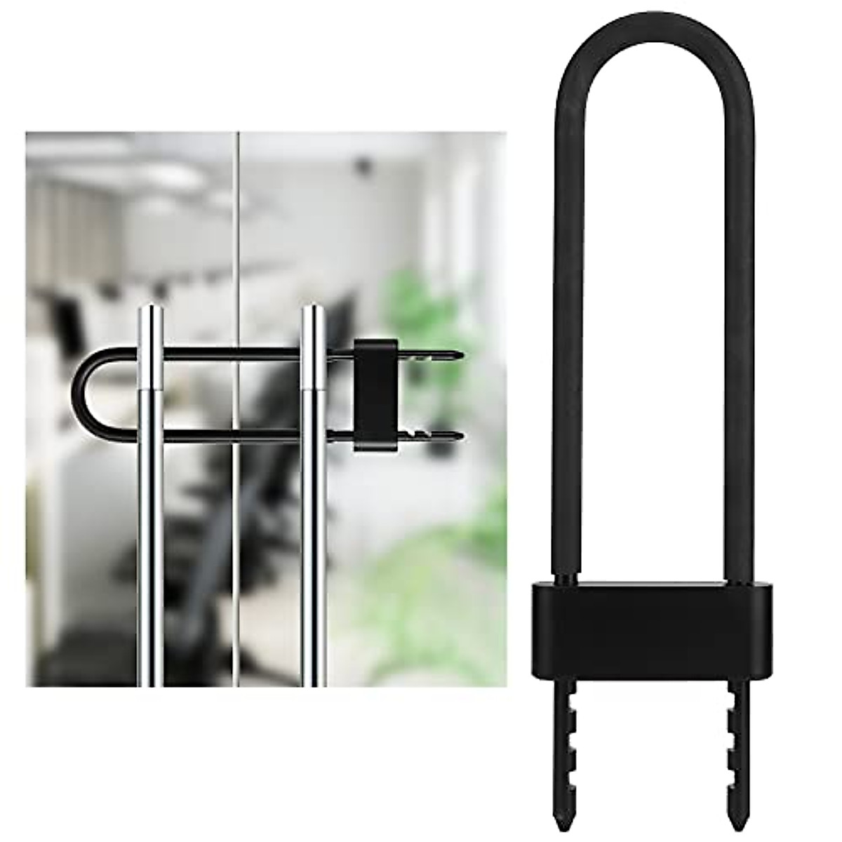 Theft U Lock, Aluminum Alloy Material, U‑Shaped Lock, Shops for Offices Houses Companies