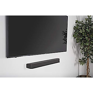 EZ-Hang by HANGMAN No Stud Premium Sound bar Shelf, 38", Black Powder Coat