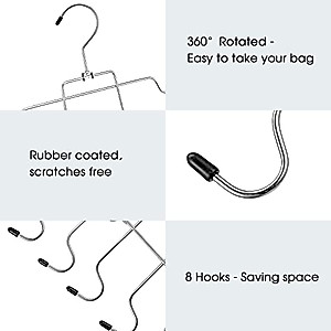 4 Pack Tank Tops Hangers, Bra Hangers for Closet Organizer, Tank Top Cami Lingerie Hanger Space Saving, Bra Storage Organizer Metal Hanger for Bralettes Bathing Suits, Camisoles, Bras, Ties, Scarves