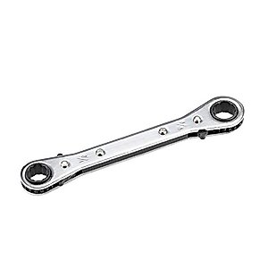 uxcell Reversible Ratcheting Wrench, 1/2-inch x 9/16-inch Double Box End, Cr-V