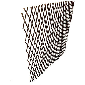 GLANT Lattice Fence Willow Expandable Plant Climbing Lattices Trellis Fence,Open Screen Fencing,Willow (1)