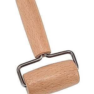 TEMKIN Dough Roller,Dough Roller Covering Technology Exterior Polishing Comfortable Grip Wood Material Pizza Roller, Suitable For Home, Bakery, Restaurant rolling
