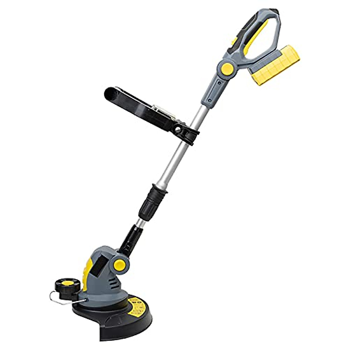 YRCWZF 20V 8000rpm Cordless Grass Trimmer and Edger, Lawn Strimmer with Telescopic Handle/Adjustable Head for Garden Weeding and Maintenance