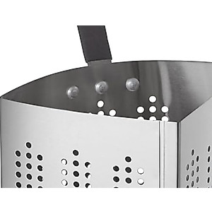 Soro Essentials – 3 qt. Stainless Steel Pasta Cooker Inset - Pasta Strainer Inset for Pot Strainer Inset for Stock Pot Noodle Strainer Blanching Basket for Seafoods and Vegetables