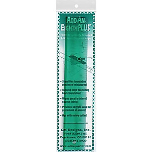 CM Designs CMD80008 Ruler 8" Add-an-Eighth Plus , Green