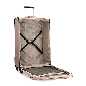 Kipling Parker Large Metallic Rolling Luggage Quartz Metallic