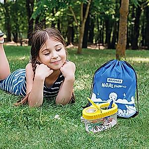 BAMMAX Outdoor Explorer Kit, Kids Adventure Kit with Binoculars, Flashlight, Compass, Magnifying Glass, Educational Nature Exploration Toys Kids Gift for Boys & Girls Age 3-12 Year Old Camping Hiking
