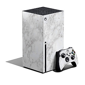 MightySkins Glossy Glitter Skin Compatible with Xbox Series X Bundle - Frost Marble | Protective, Durable High-Gloss Glitter Finish | Easy to Apply and Change Styles | Made in The USA