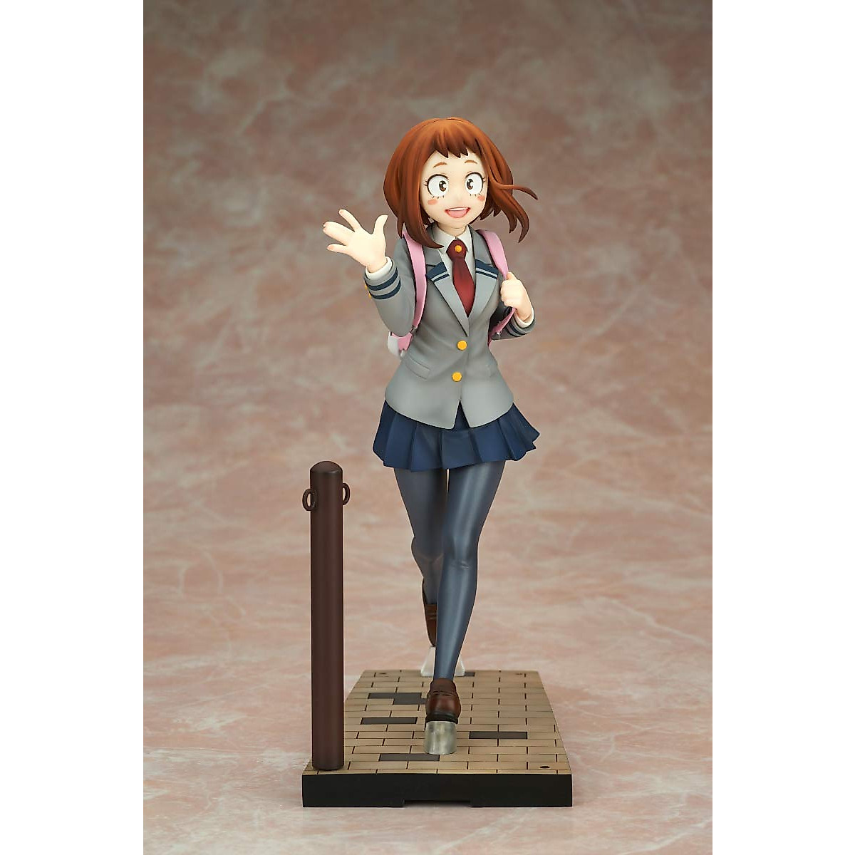 Bell Fine My Hero Academia: Konekore: Ochaco Uraraka (Uniform Version) 1:8 Scale PVC Figure, Multicolor