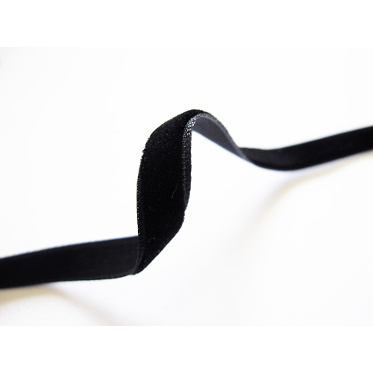 7/8" Velvet Ribbon 25 Yard Roll Black Color