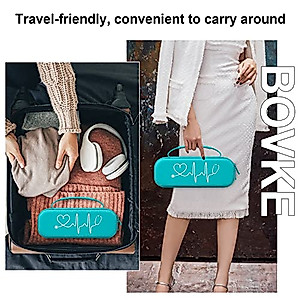 BOVKE Travel Stethoscope Case for 3M Littmann Classic III, Lightweight II S.E, MDF Acoustica Lightweight Stethoscopes, Mesh Pocket for Pen Lights, Medical Scissors and Nurse Accessories, Turquoise