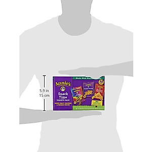 Annie's Organic Variety Pack, Cheddar Bunnies, Bunny Grahams and Cheddar Squares, 12 Pouches, 11 oz
