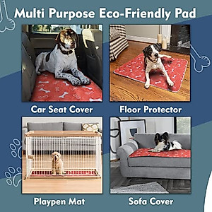 The Proper Pet Washable Pee Pads for Dogs, Reusable Puppy Pads 2 Pack - Easy to Clean, Waterproof Dog Mat, Puppy Mat - Reusable Dog Pee Pads - Washable Potty Pads for Dogs - Reusable Pee Pads for Dogs