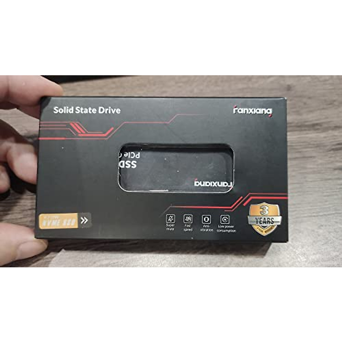 fanxiang S500 Pro 256GB NVMe SSD M.2 PCIe Gen3x4 2280 Internal Solid State Drive, Graphene Cooling Sticker, SLC Cache 3D NAND TLC, Up to 2800MB/s, Compatible with Laptop and PC Desktops(Black)