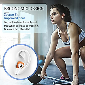 [5-Pairs] for AirPods 3 Ear Tips Covers【Fit in The Charging Case】, AIBEAMER Silicone Anti-Slip/Dust Ear Covers Accessories Compatible with AirPods 3rd Generation 2021 (Black,Red,Green,Orange,White)