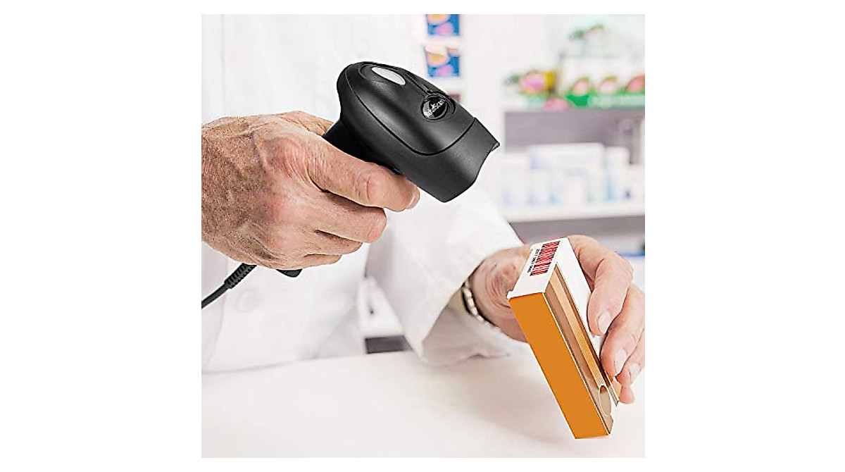 NetumScan 2-in-1 Wireless & Wired Barcode Scanner | 1D/QR