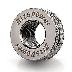 Bitspower G1/4" CaseTop Water-Fill Set, Black Sparkle