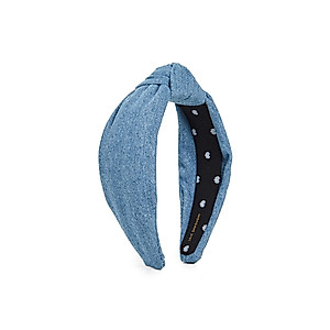 Lele Sadoughi Women's Denim Knotted Headband, Light Denim, Blue, One Size