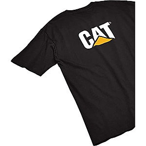 Caterpillar Men's Trademark T-Shirt (Regular and Big & Tall Sizes), Black, X Large
