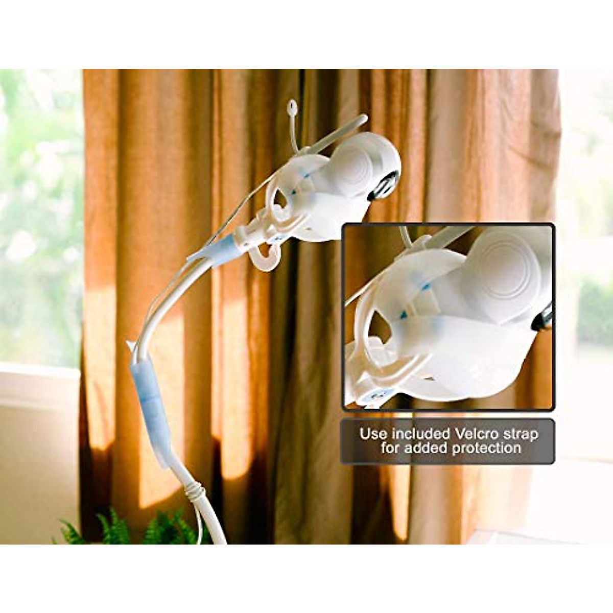 FlexxiCam | Universal Baby Monitor Holder with Strap | Flexible Baby Camera Mount Shelf | No Drilling | A Safer Monitor Stand for Your Baby