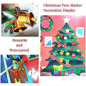 Christmas Reusable Sticker Book for Kids Christmas Theme Activity Books for Toddlers Busy Book Birthday Gifts Car Travel Toys