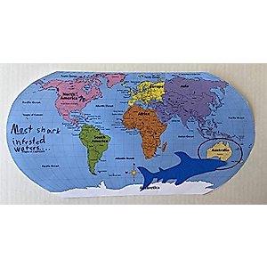 8” x 16” Labeled World Practice Maps, 30 Sheets in a Pack for Social Studies, Geography, Map Activities, Drill and Practice, Current Event Activities, Learning Games and More