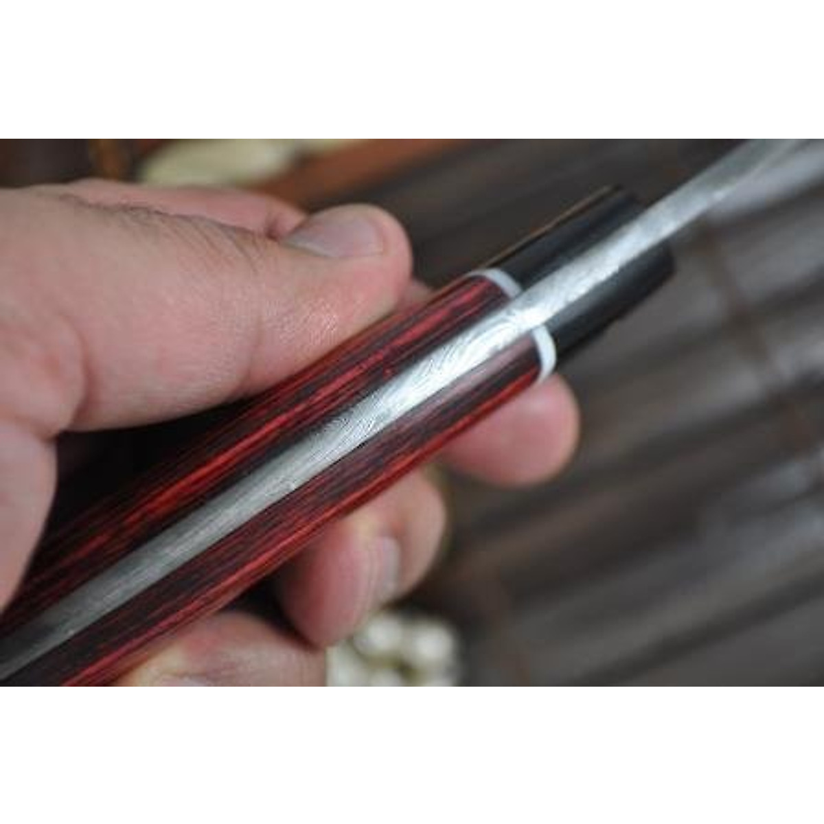 Perkin - Handmade Damascus Steel Hunting Knife - Full Tang