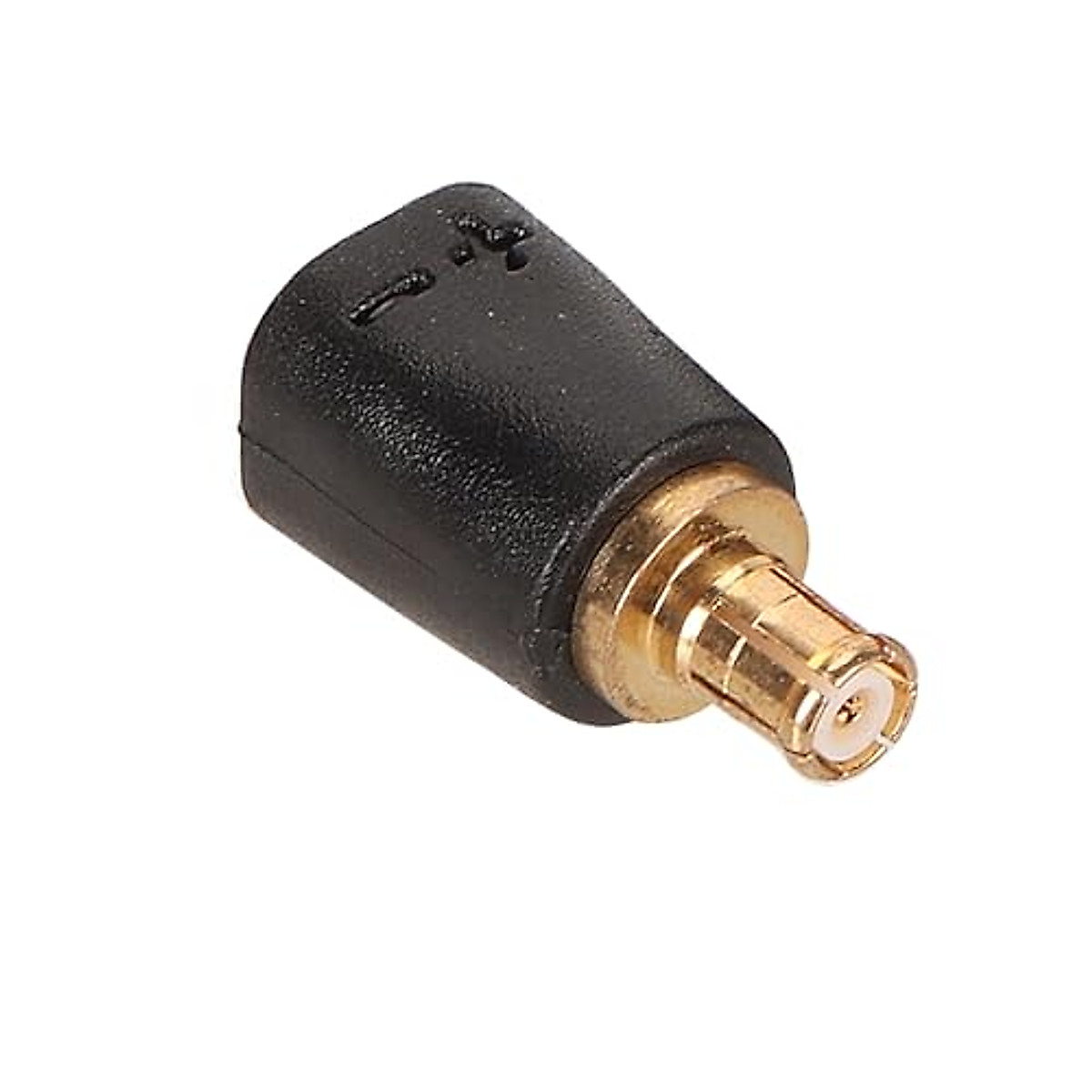 A2DC to 0.78mm Adapter, Male to Female Headphone Cable Connector Impact Resistant Lightweight Lossless Sound for LS200 for LS400 for CKR100 for CKS1100 (Black)