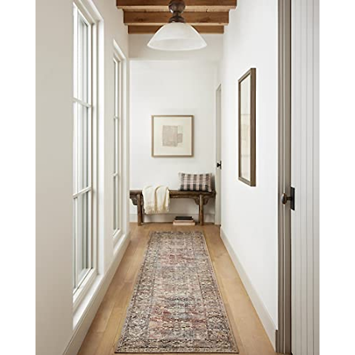 Amber Lewis x Loloi Georgie Collection GER-06 Bordeaux / Antique 7'6" x 9'6" Area Rug