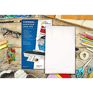 Royal Sovereign Thermal Laminating Pouches, 3 Mil, Legal Size 14.25" x 8.75 x 0.7" Inches, Clear Gloss, 100 Pouches (RF03LEGL0100), for Kids-modelUY252
