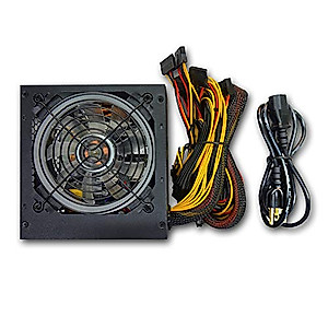 Smartbuy 1000W LED Fan Silent PC ATX Power Supply PSU SATA 12V PCI-E w/Auto Fan Speed Control w/Multi-Function Protection (Blue LED)