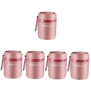 Zerodeko 5pcs mini breakfast cup kids insulated water bottle vacuum insulated water bottle insulated soup insulated breakfast cup insulated food jar portable Warming Soup child