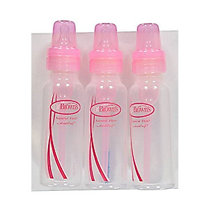Dr Browns Natural Flow Standard PINK 8oz Bottle- 3 Pack
