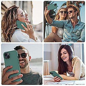OTOFLY Designed for iPhone 14 Plus Case, Silicone Shockproof Slim Thin Phone Case for iPhone 14 Plus 6.7 inch （Pine Green）