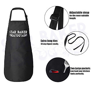 Star Baker Funny Amateur Baker American British Baking Show Pastry Chef Gift Kitchen Apron Red