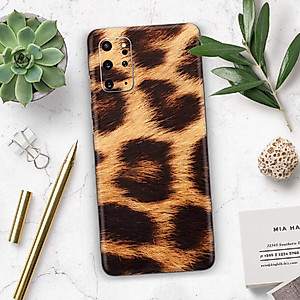 DesignSkinz Real Cheetah Print Protective Vinyl Decal Wrap Skin Cover Compatible with The Samsung Galaxy S20 (Screen Trim & Back Glass Skin)