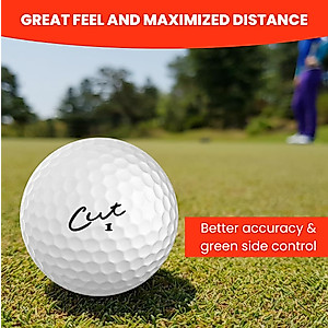Cut Red Golf Balls (2 Dozen - 24 Golf Balls)