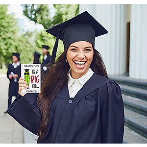 D4DREAM Funny Graduation Card for Him Her Graduation Is a Big Dill Graduation Gift Card with Envelope Congrats Graduation Greeting Card Grad Cards for Son Daughter High School Grads College Graduates