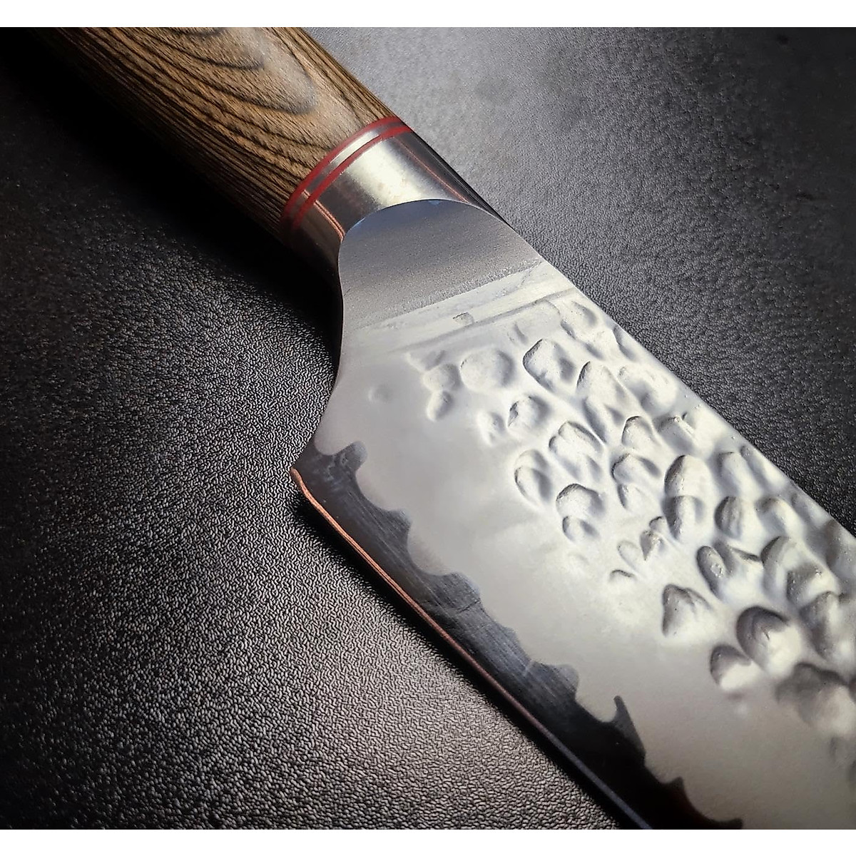 Kitory Serbian Chef Knife Meat Cleaver Forged Butcher Chopping Knife, Full Tang, High Carbon Steel, Mosaic Rivet Pakkawood Handle Kitchen Knife for Home&Restaurant 2023 Gifts