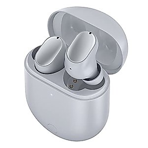 Xiaomi Redmi Buds 3 Pro in-Ear Wireless Earbuds, 35dB Active Noise Cancellation + Ambient Sound, 28 Hr Battery Life, Triple Mics for Voice Clarity, USB Type-C or Wireless Charging, Glacial Gray