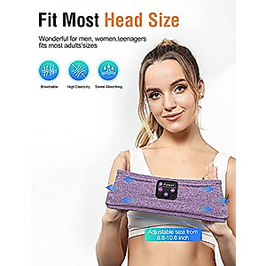 Sleep Headphones Sports Headphones Headband,Fulext Sleeping Bluetooth Headphones Sleep Mask with Ultra-Thin HD Stereo Speakers Perfect for Side Sleepers Insomnia,Workout,Jogging,Yoga,Travel,Gift Idea