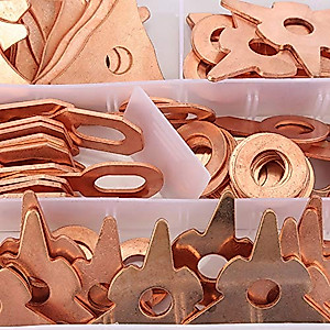 Dent Pulling Rings, 110pcs Dent Pulling Puller Rings Triangle OT Round for Car Body Welding Repair Tool Set Weld kit Dent Puller Rings