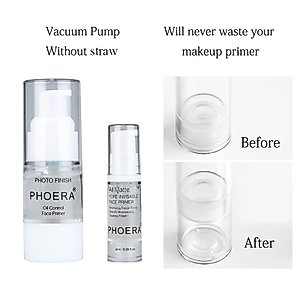 2 Pack PHOERA Face Primer,Magical Perfecting Base Face Mattifying Primer Anti-Aging WrinklesShrink Pore Remove Fine Lines Exfoliating Anti-Oxidation.(6Ml)